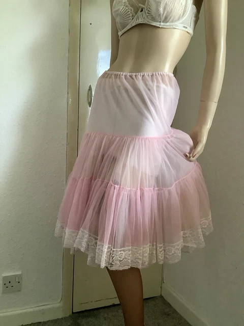 STUNNING VTG MARTIN Emprex Nylon Multi Layered Rockabilly Half Slip Petticoat £89.99 - PicClick UK