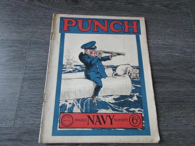 PUNCH MAGAZINE 1917 Original Double Royal Navy Number Great ww1 ...