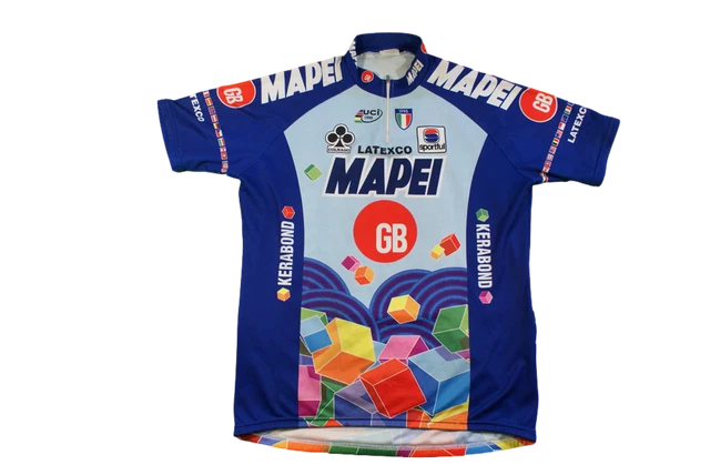 MAILLOT VÉLO RÉTRO Mapei Colnago UCI 1995 Sportful EUR 50,00 - PicClick FR