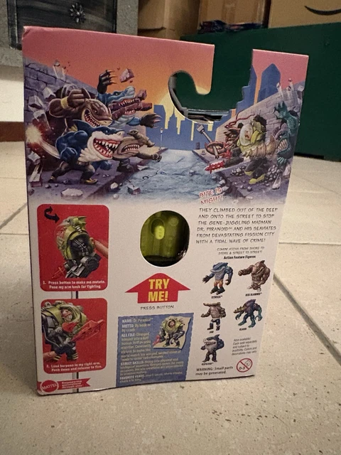 MATTEL - STREET Sharks Dr Piranoid Action Figure, 30th Anniversary [New ...