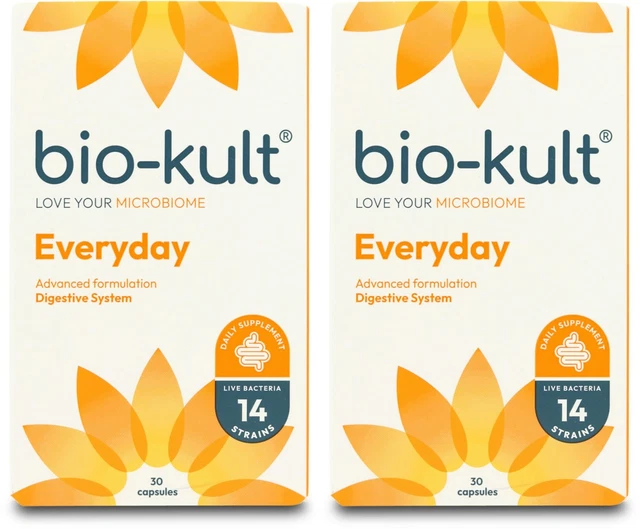 BIO-KULT EVERYDAY ADVANCED Digestive Formula 30 Capsules X 2 £25.99 ...