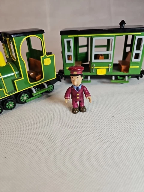CBEEBIES POSTMAN PAT Green Train With Ajay The Conductor Toy Bundle £9. ...
