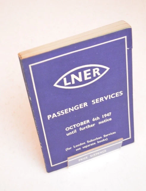 RAILWAY PASSENGER TIMETABLE LNER 6th October 1947 £25.00 - PicClick UK