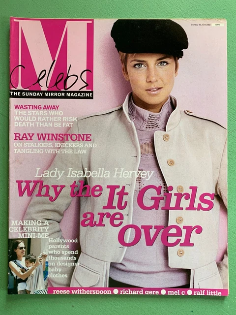 M CELEBS MAG 30/06/2002 Lady Isabella Hervey Mel C Ray Winstone Mark ...