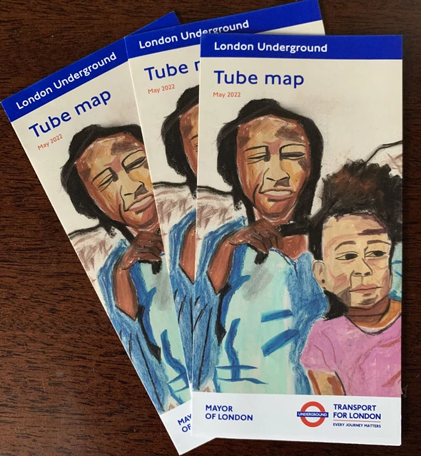 LONDON UNDERGROUND TUBE Map - NEW May 2022 TFL - 3 Pack Elizabeth Line ...