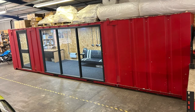 30X8FT CONVERTED SHIPPING Container - Office Gym Storage Man Cave ...