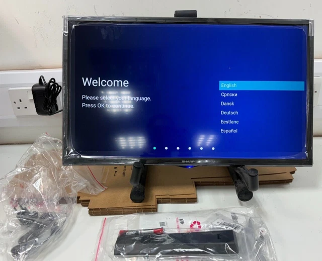 SHARP 24& 12V/24V Smart TV Caravan, Truck, Freeview Play, Satellite ...