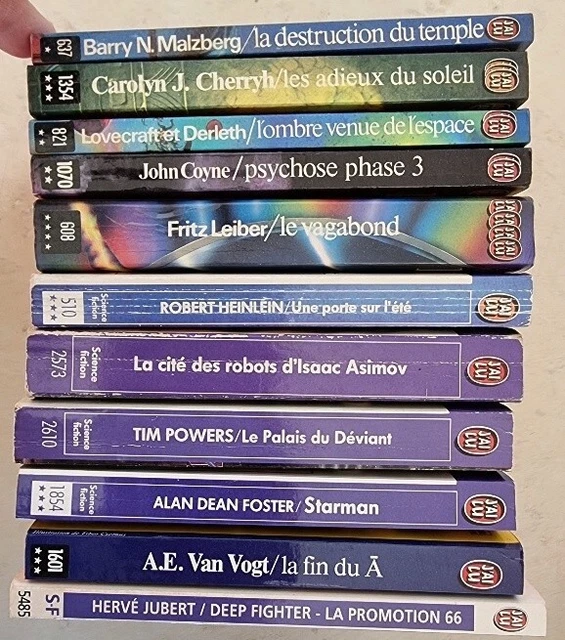LOT DE 11 livres de science-fiction en petit format (poche J'ai lu) EUR ...