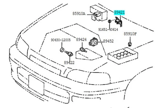 TOYOTA GENUINE 89420-20250 Vacuum Sensor ASSY CARINA COROLLA PREMIO ...
