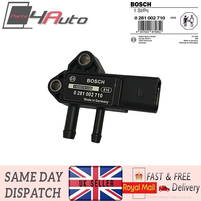 BOSCH DPF EXHAUST Pressure Sensor Diesel Particulate Filter MAP ...