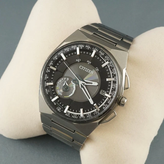 CITIZEN ECO DRIVE Satellite Wave F100 Titanium Watch CC2006 53E Japan £ ...