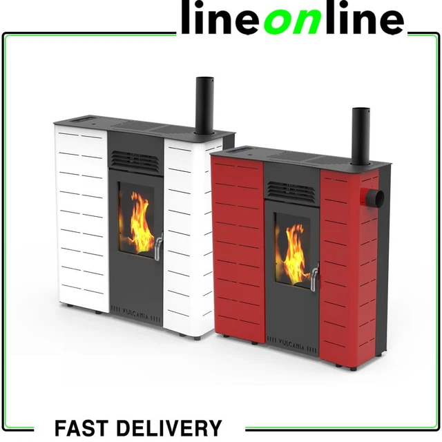 POÊLE À PELLETS canalisable Vulcania New Slim 11,1 kW EUR 1.699,00 - PicClick FR
