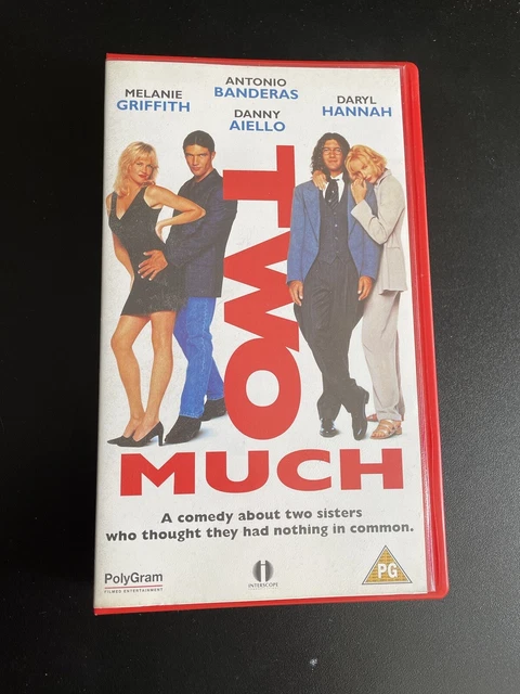 TWO MUCH (VHS) 1995 Antonio Banderas, Melanie Griffith, Daryl Hannah ...