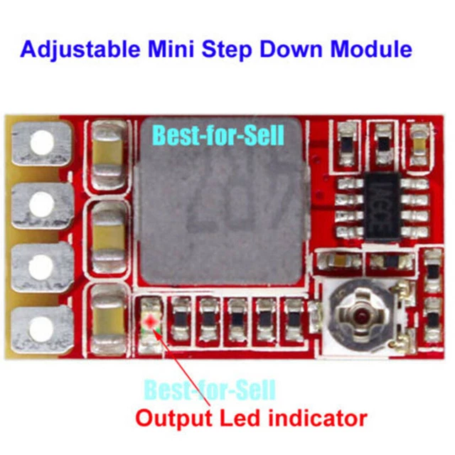 MINI DC-DC STEP-DOWN Converter Adjustable Power Module 3.3V 3V 5V 9V ...