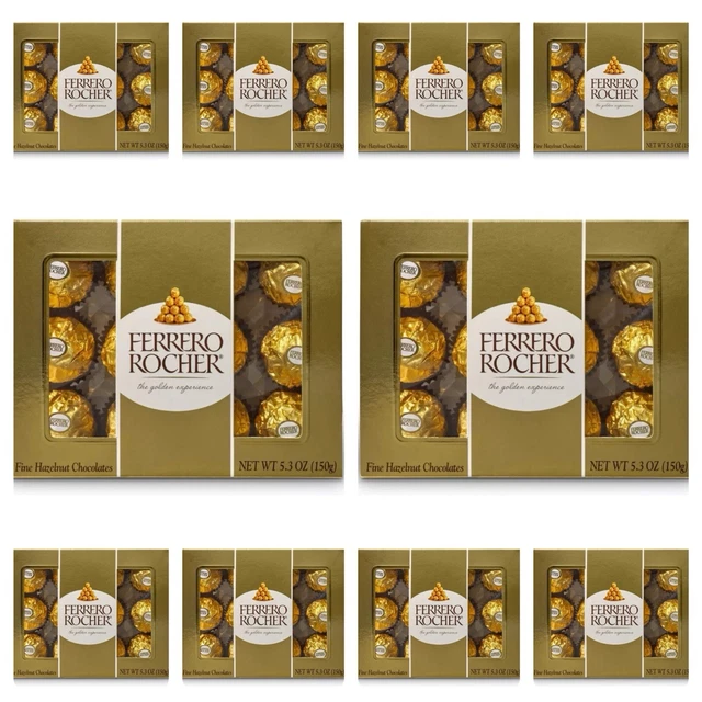 30 PACK DEAL: Ferrero Rocher Collection 12Ct. Gourmet Hazelnut Milk ...