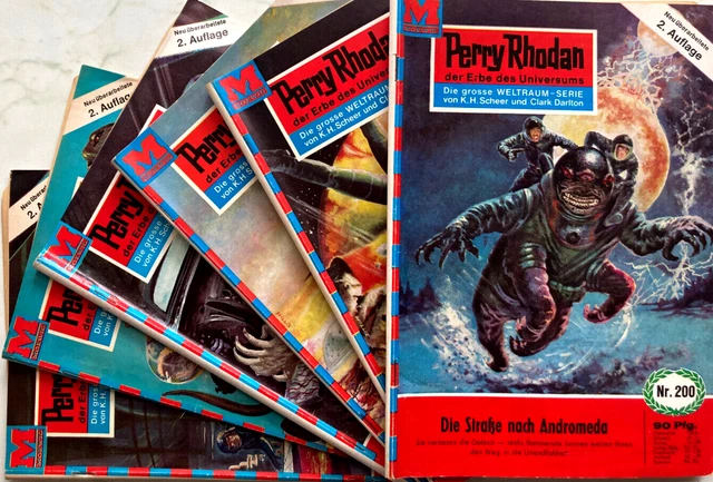 6 ROMANHEFTE PERRY RHODAN - Ausgaben 200, 201, 202, 228, 229, 230 EUR 1 ...