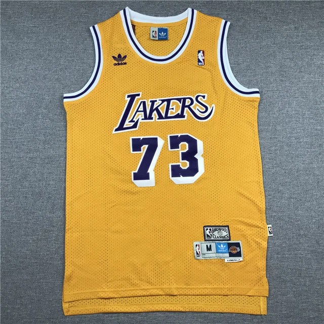 RETRO DENNIS RODMAN #73 Los Angeles Lakers Basketball Jersey Stitched ...