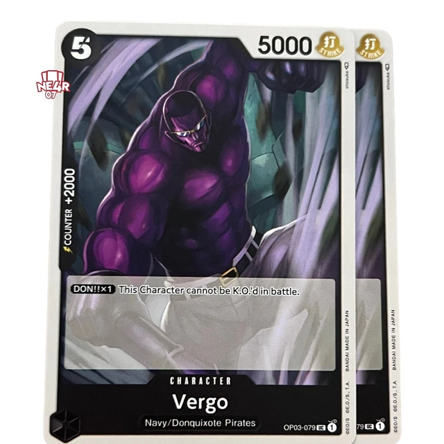 ONE PIECE CARTE Pillars Of Strength Eng Op03-079 Vergo UC Set x2 EUR 1,03 - PicClick FR