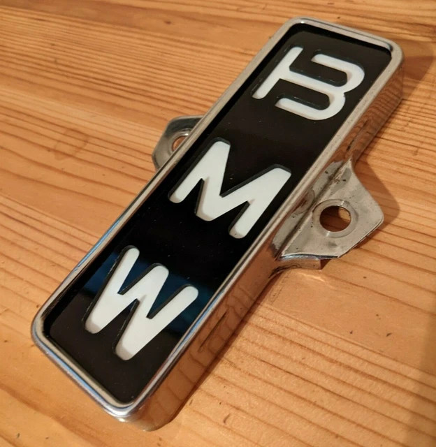 BMW R80 R90 R100 R60 airhead fork reflector badge GLOSS BLACK £18.00 ...