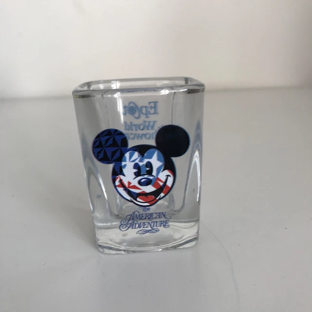 WALT DISNEY EPCOT Shot Glass Collectable Gift Mickey Mouse American ...