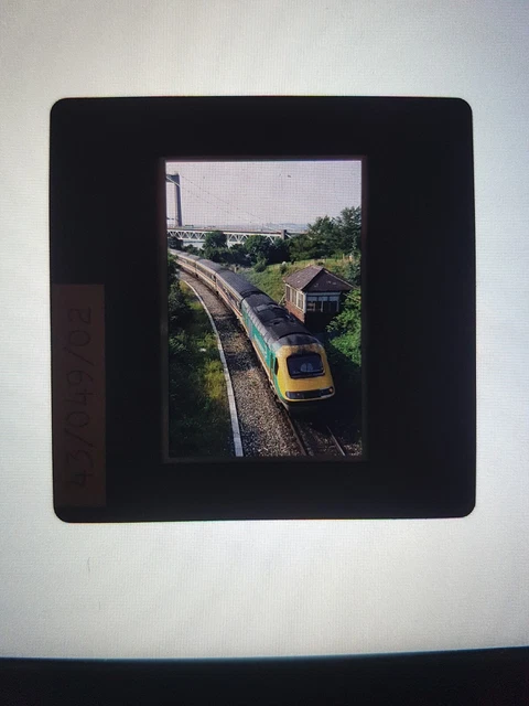 ORIGINAL 35MM RAILWAY Slide : MML HST 43049 Royal Albert Br. Box 97 ...