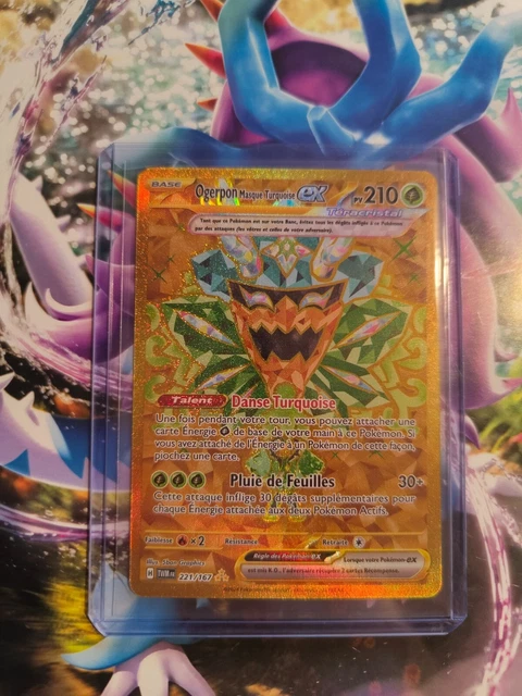 CARTE POKÉMON OGERPON Masque Turquoise Ex 221/167 Mascarade Crépusculaire NEUVE EUR 35,00 ...