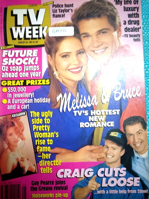 1991 TV WEEK magazine Bruce Samazan~Craig McLachlan~Richard Grieco~Guy ...