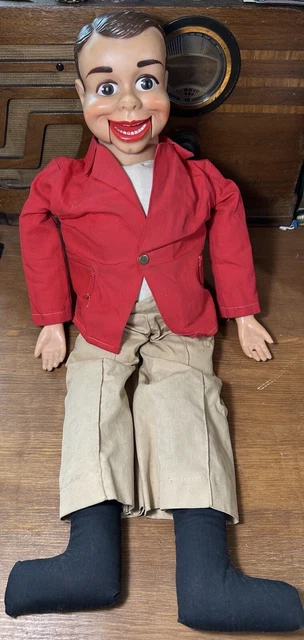 VINTAGE 1960 RICKY Little 24" Ventriloquist Dummy Doll Puppet Prop By ...