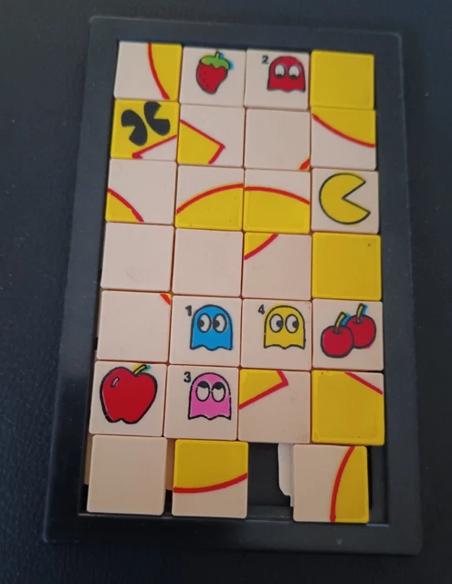 VINTAGE PACMAN VIDEO Game Character Tile Slide Puzzle Toy £11.09 ...