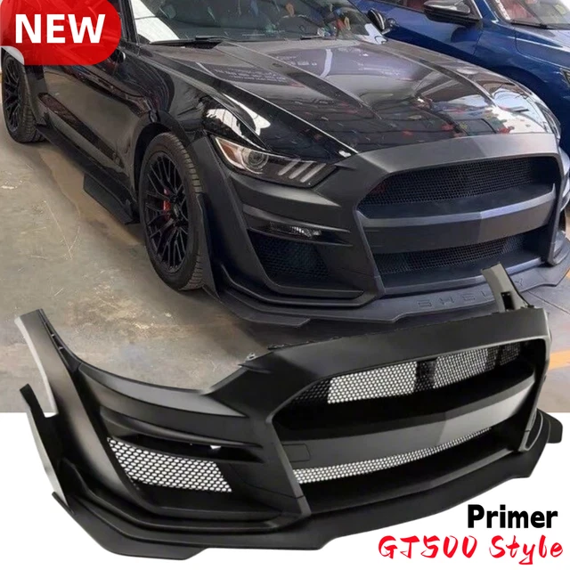 PRIMED FITS 15-17 Ford Mustang GT500 Style Front Bumper Conversion ...