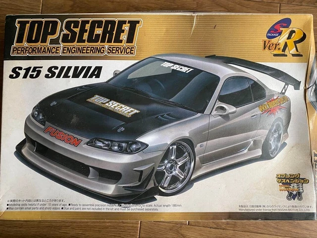 JDM DRIFT CAR Legend NISSAN SILVIA 200SX S15 TOP SECRET Model Kit Scale ...
