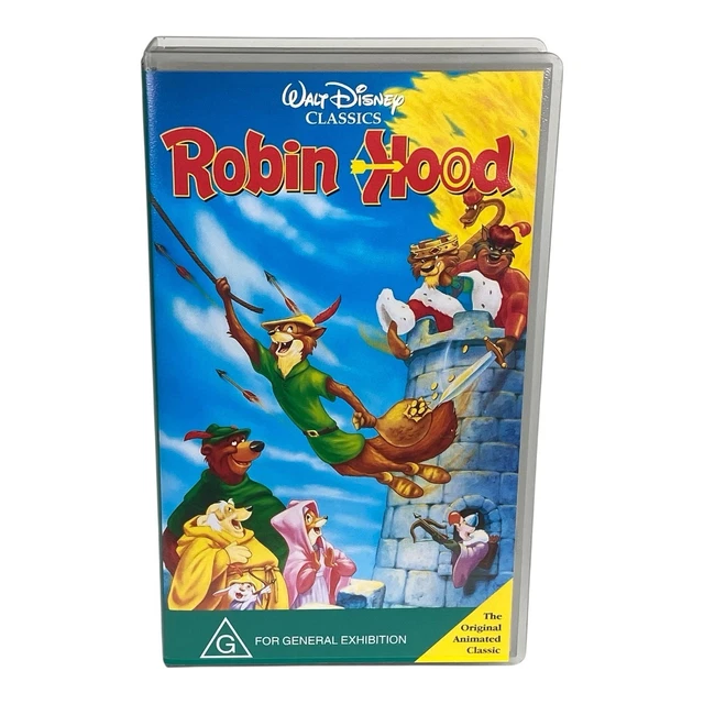 WALT DISNEY CLASSICS Robin Hood VHS Video Cassette With Inserts $17.95 ...