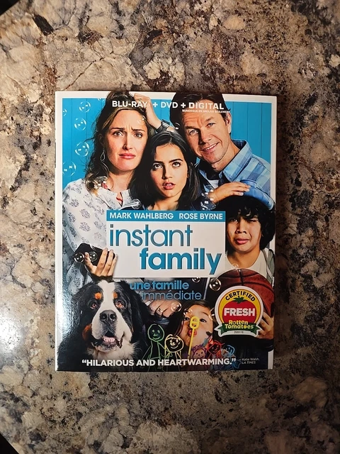 INSTANT FAMILY (BLU-RAY, DVD) Mark Wahlberg - Very Good Condition - No ...