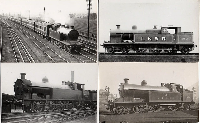 LNWR X4 4-4-2Ts + 4-4-2T + 0-8-2T Nos 6933, 2670, 44, 7889 MORE DETAILS ...