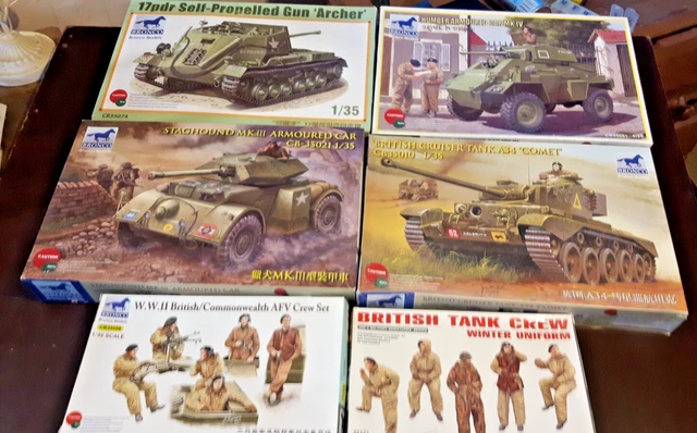 6 X 1/35 British Ww2 Afvs. Bronco And Miniart. £125.52 - PicClick UK