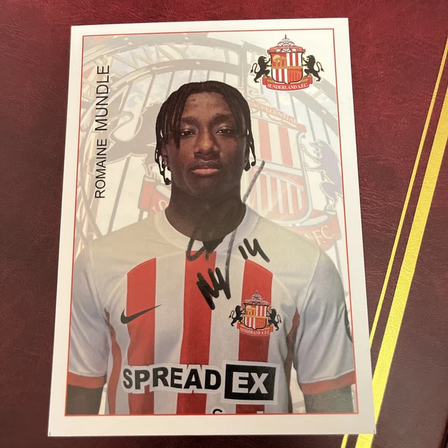 RARE SIGNED ROMAINE MUNDLE SUNDERLAND 2024 club card photo £5.99 ...