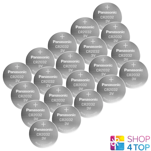20 PANASONIC CR2032 BULK Batterie Lithium 3V Cellule Boutons Industriel Neuf EUR 18,12 - PicClick FR
