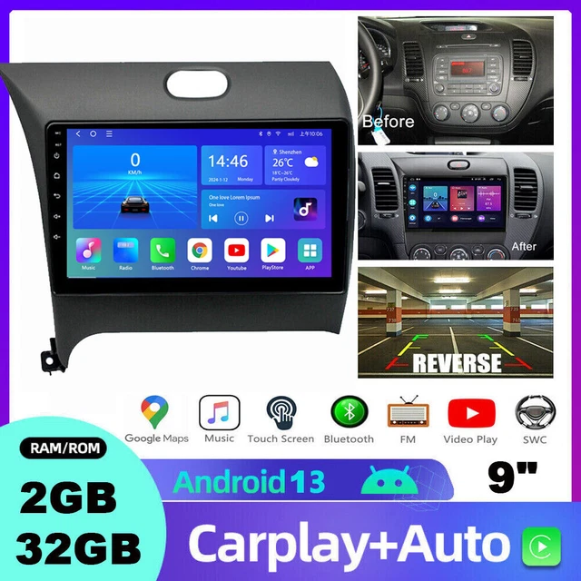 POUR KIA CERATO K3 Forte 2013-2016 Carplay Android 13 voiture radio stéréo GPS Navi EUR 121,25 ...