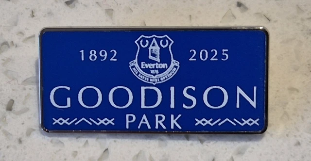 EVERTON PIN BADGE Goodison Park 1892 - 2025 £4.00 - PicClick UK