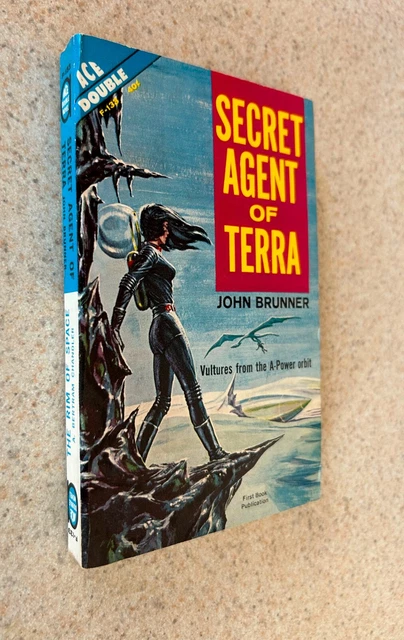 JOHN BRUNNER / CHANDLER --Secret Agent Terra -- 1962 Ace Double ...