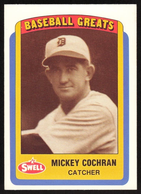 1990 SWELL BASEBALL Greats Mickey Cochrane #3 Tigers de Detroit EUR 1 ...