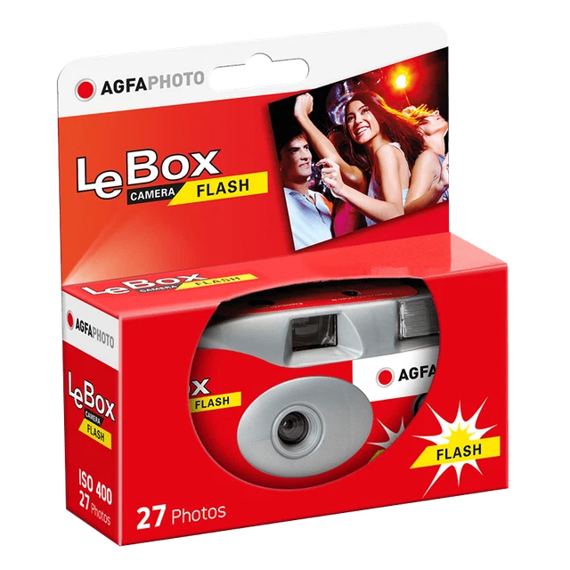 AGFAPHOTO LEBOX FLASH 27 Exposure Disposable Single Use Camera £16.99 ...