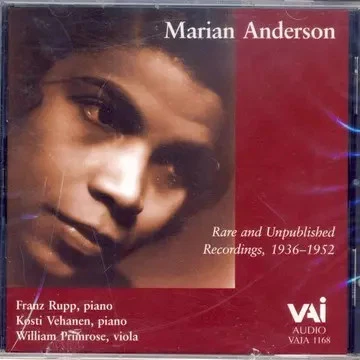 RARE AND UNPUBLISHED Recordings, 1936-1952, Marian Anderson EUR 7,50 ...