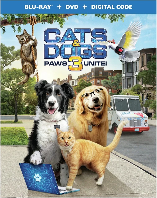 CATS & DOGS 3: Paws Unite! (Blu-ray) Melissa Rauch Max Greenfield ...
