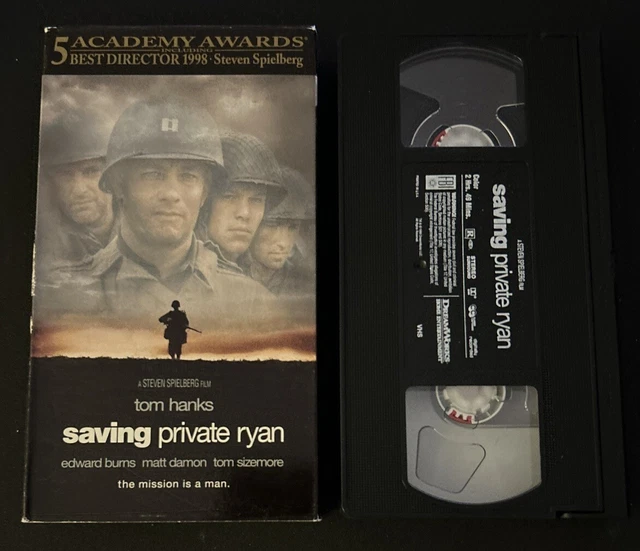 SAVING PRIVATE RYAN VHS Tom Hanks Matt Damon Tom Sizemore Edward Burns ...