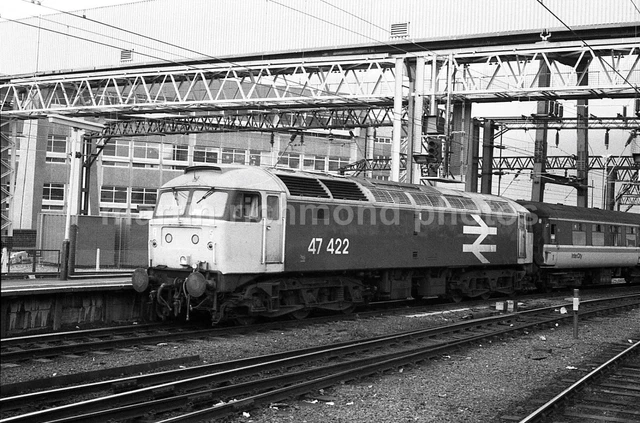 MANCHESTER PICCADILLY CLASS 47 47422 11.8.89 35mm Railway Negative ...