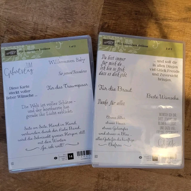 STAMPIN UP STEMPEL Für Besondere Anlässe EUR 16,00 - PicClick DE