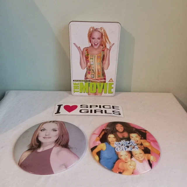 SPICEWORLD VHS BABY Spice Emma Bunton Limited Edition Tin With Badges ...