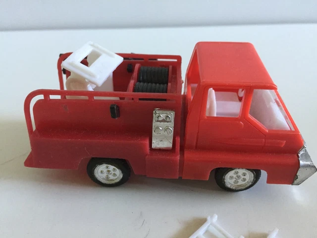 VINTAGE HONG KONG Plastic Friction Fire Engine Car Toy ~ Lucky Toys £14 ...