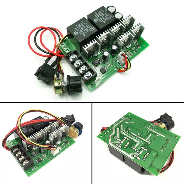 DC 40A DC Motor Speed Control Reversible PWM Controller 12V 24V 36V ...
